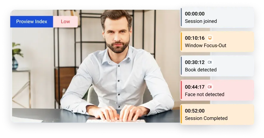 Expert Live Proctoring for Secure Online Exams | Proview